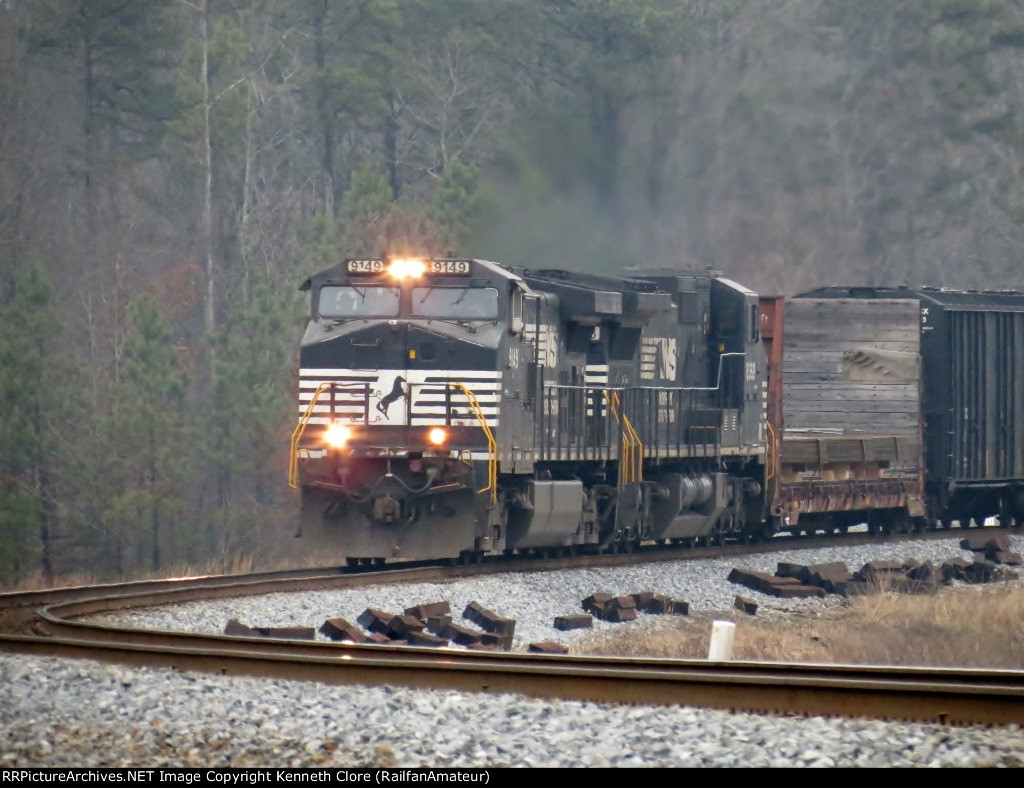 NS train #153 (Manifest) (Linwood, NC - Birmingham, AL) (pic 1)